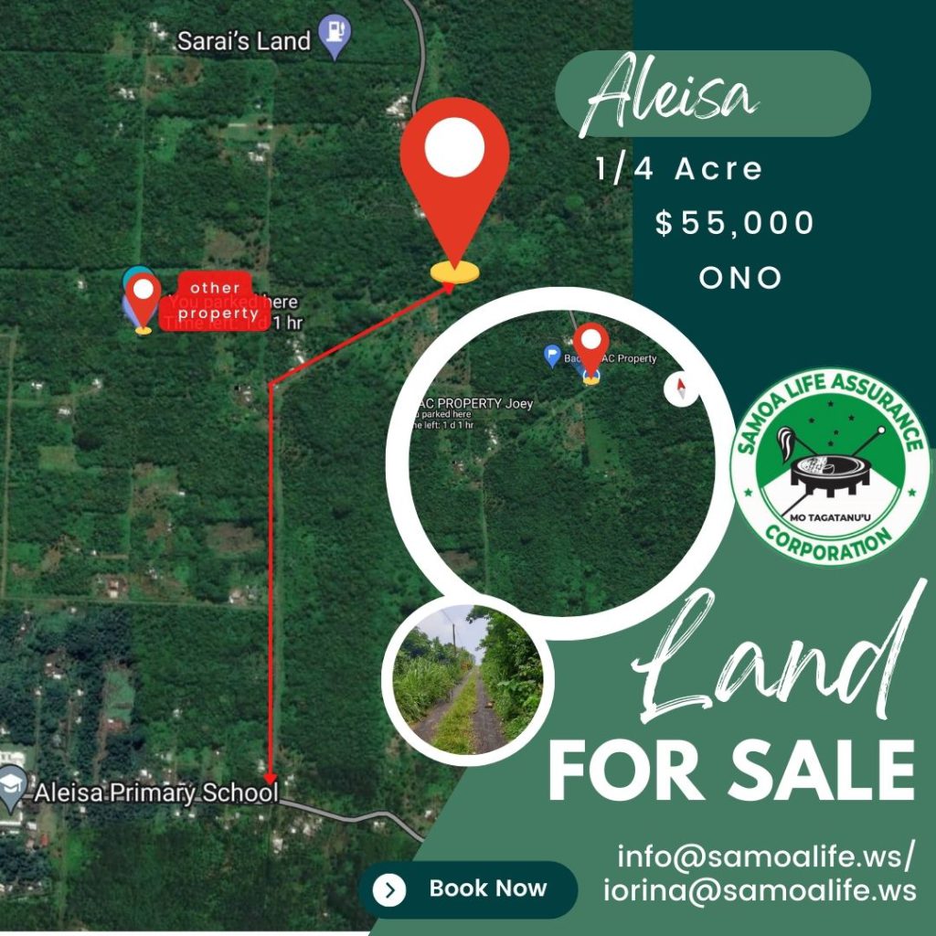 Land for Sale – Samoa Life Assurance Corporation