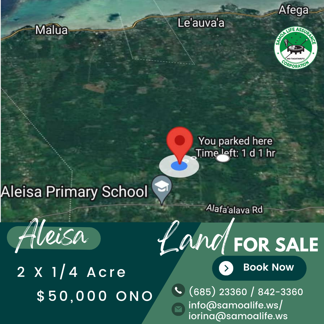 Land for Sale – Samoa Life Assurance Corporation